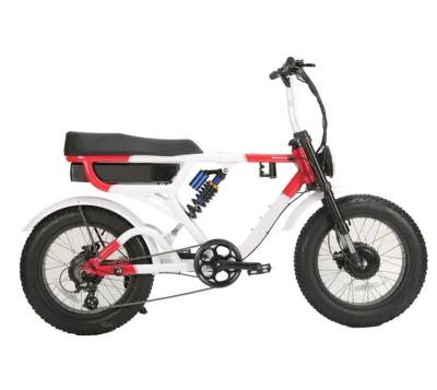 중국 26인치 E바이크 13ah 배터리 용량 중부 서스펜션과 1000W Bafang 듀얼 모터 판매용