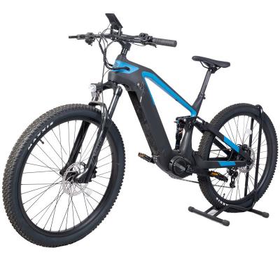 Chine Vélo de montagne électrique à haute teneur en fibres de carbone avec moteur central 48V 500W Bafang Mid Drive à vendre