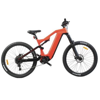 Chine Cadre en fibre de carbone personnalisé Couleur vélo de montagne électrique avec moteur Bafang Mid 120N.M à vendre