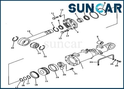 중국 707-98-56610 Blade Lift Seal Kits Cylinder Repair Kit Fits D375A-2 Komatsu Bulldozer 판매용