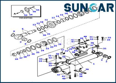 China 707-99-59650 Log Loader Boom Repair Seal Kit Hydraulic Cylinder For PC220LL-8 PC290LL-11 Komatsu for sale