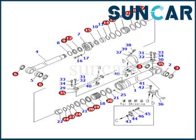 붐원통 대체는 PC270-8 PC270LC-8 PC308USLC-3E0을 위해 0를 장비를 답니다