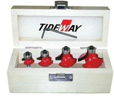 Cina TCT Router bit imposta set 4, 45 in acciaio #carbon in vendita