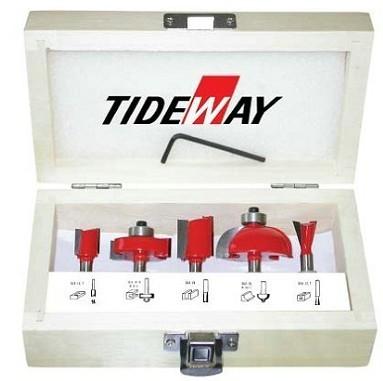 Cina 5 Set falegnameria TCT router bit set per la decorazione e arredamento in vendita