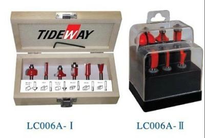 Cina 6 Set router bit set per il taglio di laminato bordo, pietra artificiale in vendita