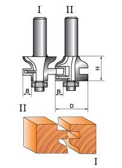 Cina La scaletta & la ferrovia montano - il pezzo del router del CTT del carburo di tungsteno del Micro-grano di Ogee di tradizione in vendita