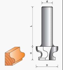 Cina Il carburo più spesso di modellatura del pezzo del fronte fornisce di punta il router del CTT pungente per il taglio del legno naturale, il MDF LC6024 in vendita