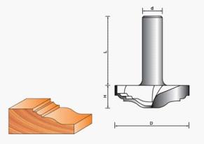 Cina Pezzo del router del CTT del pezzo di immersione del pannello sollevato saldatura d'argento per il taglio del bordo laminato LC7017 in vendita