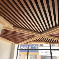 Quality Wooden Grain U Shape Stretch Aluminium Profile Ceiling Metal Suspended Profile Strip Ceiling for sale