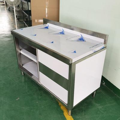 Restaurant Commercial Food Prep Work Table Kitchen Cabinet With Drawers