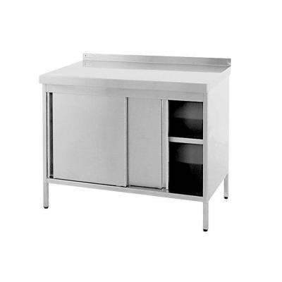 OEM ODM Stainless Steel Commercial Kitchen Storage Cabinets With Sliding Doors