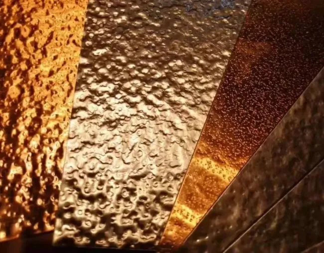 Hammered Metal Sheet 304 316 Stainless Steel Sheet Cladding for Wall Claading or Ceiling Panel