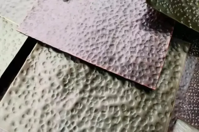 Hammered Metal Sheet 304 316 Stainless Steel Sheet Cladding for Wall Claading or Ceiling Panel