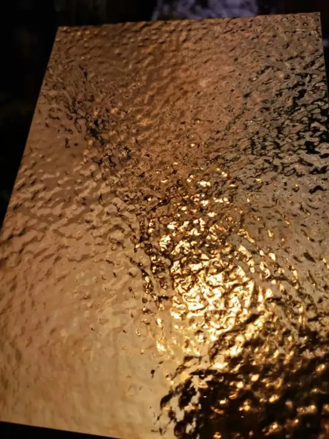 Hammered Metal Sheet 304 316 Stainless Steel Sheet Cladding for Wall Claading or Ceiling Panel
