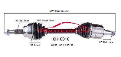 Cina CH10010 unità ESTREMA stridente di forgia fredda del tempo di tecnologia della trasformazione dello stivale del cv Axle Assembly Heavy Duty Clamp TPEE in vendita