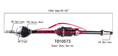 Cina TO10573 unità ESTREMA stridente di forgia fredda del tempo di tecnologia della trasformazione dello stivale del cv Axle Assembly Heavy Duty Clamp TPEE in vendita