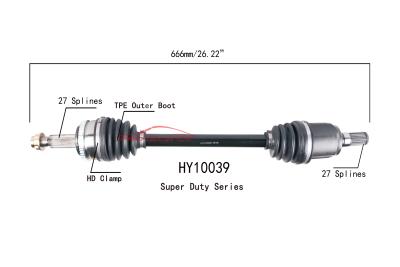 Cina HY10039 unità ESTREMA stridente di forgia fredda del tempo di tecnologia della trasformazione dello stivale del cv Axle Assembly Heavy Duty Clamp TPEE in vendita
