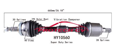 Cina HY10560 unità ESTREMA stridente di forgia fredda del tempo di tecnologia della trasformazione dello stivale del cv Axle Assembly Heavy Duty Clamp TPEE in vendita