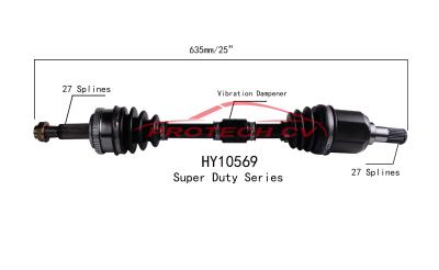 Cina HY10569 CV Axle Assembly Heavy Duty Clamp TPEE Boot Cold Forging Grinding Process Technology EXTREME Weather Unit in vendita