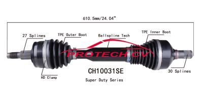 Cina Unità ESTREMA stridente di forgia fredda del tempo di tecnologia della trasformazione dello stivale del cv Axle Assembly Heavy Duty Clamp TPEE di CH10031SE in vendita