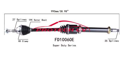 Cina Unità ESTREMA stridente di forgia fredda del tempo di tecnologia della trasformazione dello stivale del cv Axle Assembly Heavy Duty Clamp TPEE di FD10060E in vendita