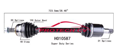 Cina HO10587 unità ESTREMA stridente di forgia fredda del tempo di tecnologia della trasformazione dello stivale del cv Axle Assembly Heavy Duty Clamp TPEE in vendita