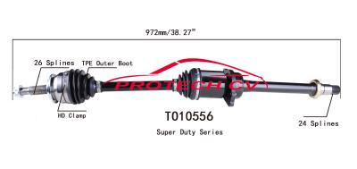 Cina TO10556 unità ESTREMA stridente di forgia fredda del tempo di tecnologia della trasformazione dello stivale del cv Axle Assembly Heavy Duty Clamp TPEE in vendita