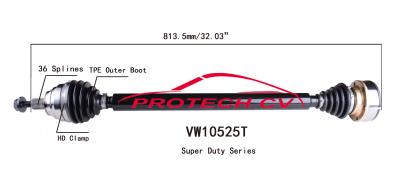 Cina Unità ESTREMA stridente di forgia fredda del tempo di tecnologia della trasformazione dello stivale del cv Axle Assembly Heavy Duty Clamp TPEE di VW10525T in vendita