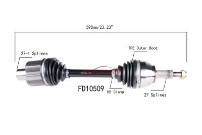 Cina FD10509 unità ESTREMA stridente di forgia fredda del tempo di tecnologia della trasformazione dello stivale del cv Axle Assembly Heavy Duty Clamp TPEE in vendita