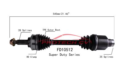 Cina FD10512 unità ESTREMA stridente di forgia fredda del tempo di tecnologia della trasformazione dello stivale del cv Axle Assembly Heavy Duty Clamp TPEE in vendita