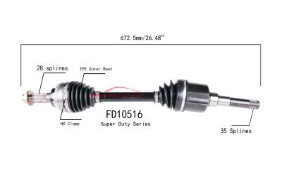 Cina FD10516 unità ESTREMA stridente di forgia fredda del tempo di tecnologia della trasformazione dello stivale del cv Axle Assembly Heavy Duty Clamp TPEE in vendita