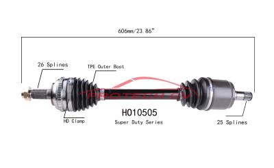 Cina Processo di forgia freddo dell'Assemblea dell'asse del cv Axle Assembly Automatic Axle Cv di Honda Civic in vendita