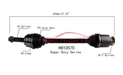 Cina Stivale resistente del morsetto TPEE dell'acciaio del cv Axle Assembly HO10570 20CrMnTi di Acura MDX in vendita