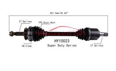 Cina Morsetto resistente 2001-2006 dell'Assemblea 2.7L V6 di Hyundai Front Left Cv Axle Shaft in vendita
