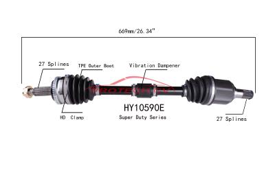 Cina unità ESTREMA del tempo del morsetto resistente dello stivale del cv Axle Assembly TPEE dell'acciaio 20CrMnTi in vendita