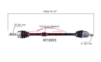 Cina HY10593 unità ESTREMA stridente di forgia fredda del tempo di tecnologia della trasformazione dello stivale del cv Axle Assembly Heavy Duty Clamp TPEE in vendita