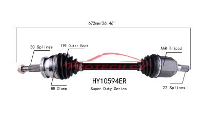Cina Unità ESTREMA del tempo di sonata 2.4L di Hyundai dell'Assemblea di HY10594ER Front Left Cv Axle Shaft in vendita