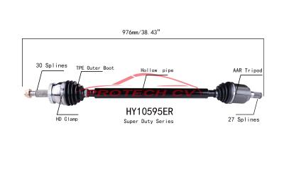 Cina Destra interna Front Axle Assembly dell'assemblea paritetica HY10595ER 2.4L del cv di Hyundai in vendita