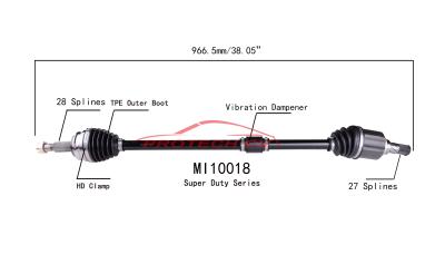 Cina Assemblea paritetica interna automatica del cv del cv Axle Assembly MI10018 CVT di Mitsubishi Lancer in vendita