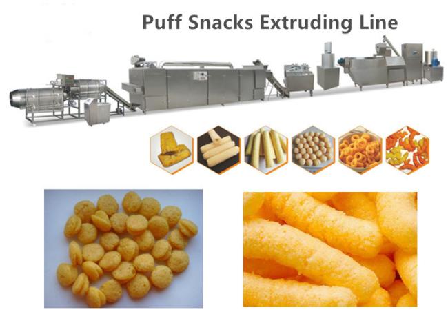 Stainless Steel Puffed Snacks Food Machine Puffed Corn Puff Making Machine