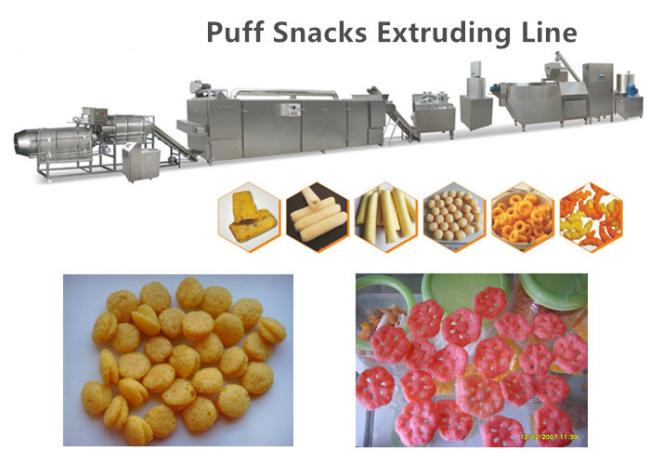 Stainless Steel Puffed Snacks Food Machine Puffed Corn Puff Making Machine