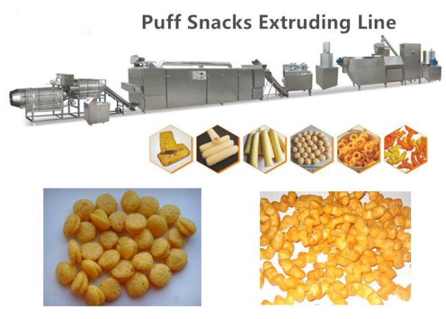 Stainless Steel Puffed Snacks Food Machine Puffed Corn Puff Making Machine