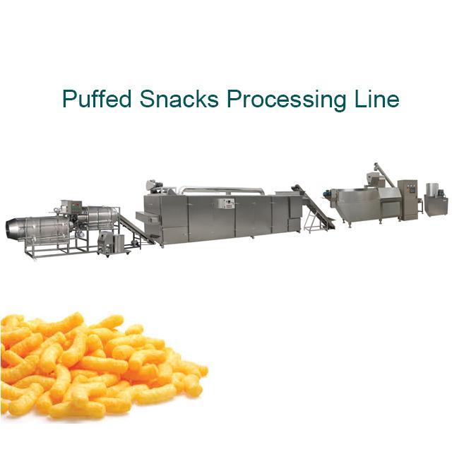Large Capacity Output Puff Extruder Machine , rice puff making machine