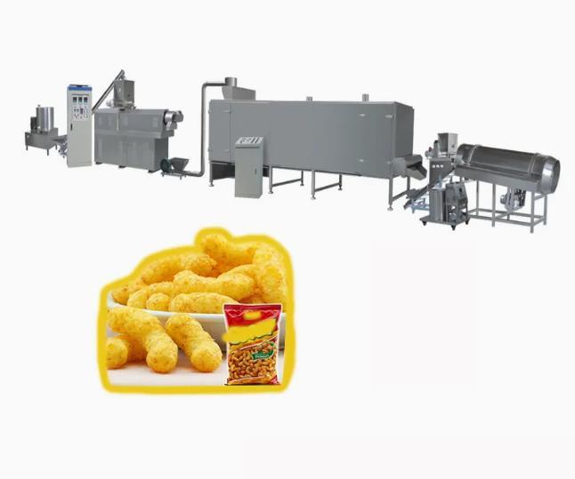 Large Capacity Output Puff Extruder Machine , rice puff making machine