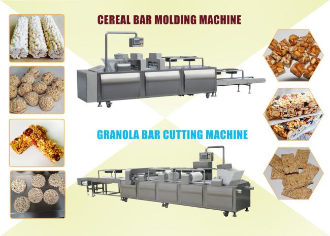 Stainless Steel Cereal Bar Granola Bar Making Machine Rolling Forming Cutting Machine