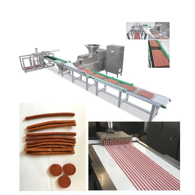 Pet Dog Meat Strip Processing Line / Munchy Stick Making Machine