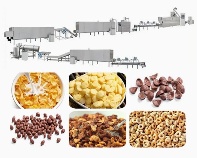Automatic Corn Flakes processing line&roasted corn flakes processing line/corn flake making machine
