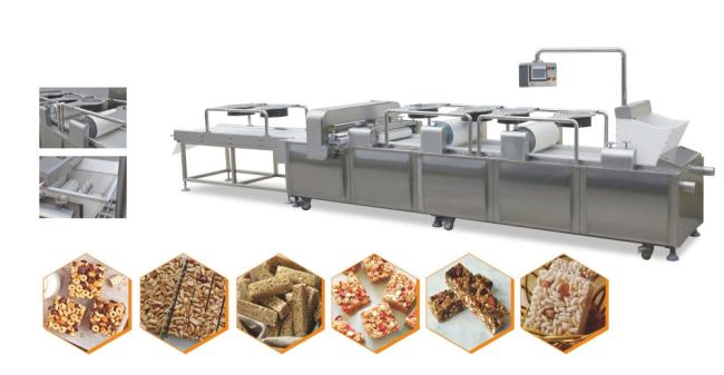 Oats/ fruit/ nuts cereal bar cutting line