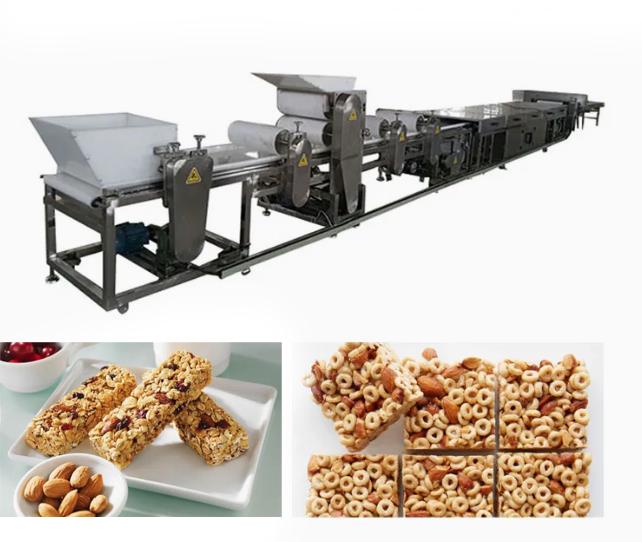 Puffed cereal bar Making Machine Cutting Line