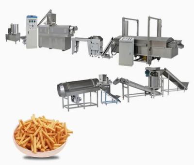 China Full automatic Fried 3D Papad pellet Snacks food extruder machine production line for sale